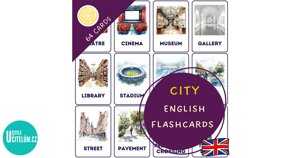 CITY | English flashcards | Obrázkové karty v angličtině - Anglický ...