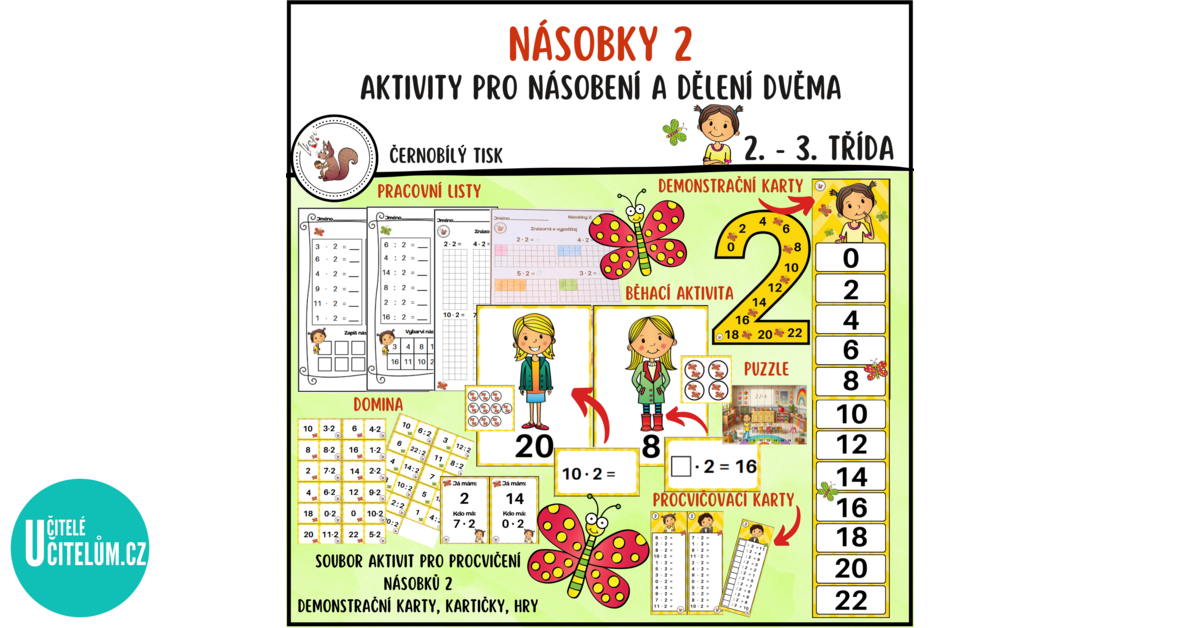 Násobky 2 - Matematika | UčiteléUčitelům.cz