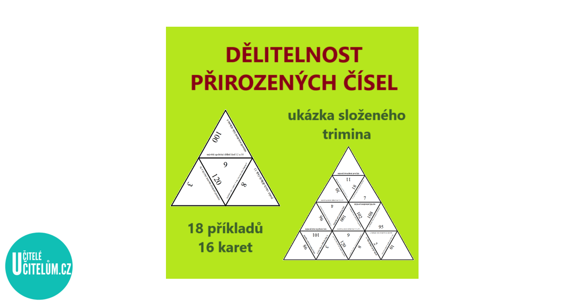 Trimino – DĚLITELNOST PŘIROZENÝCH ČÍSEL - Matematika | UčiteléUčitelům.cz