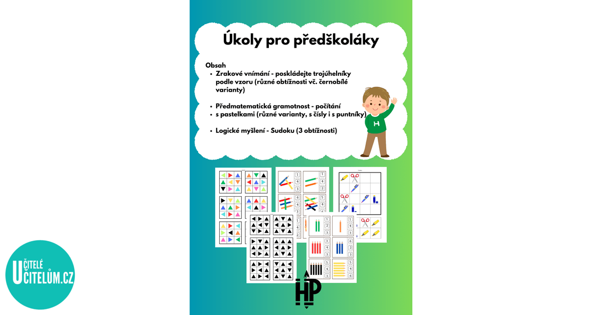 Úkoly pro předškoláky - Nezařazené k předmětu | UčiteléUčitelům.cz