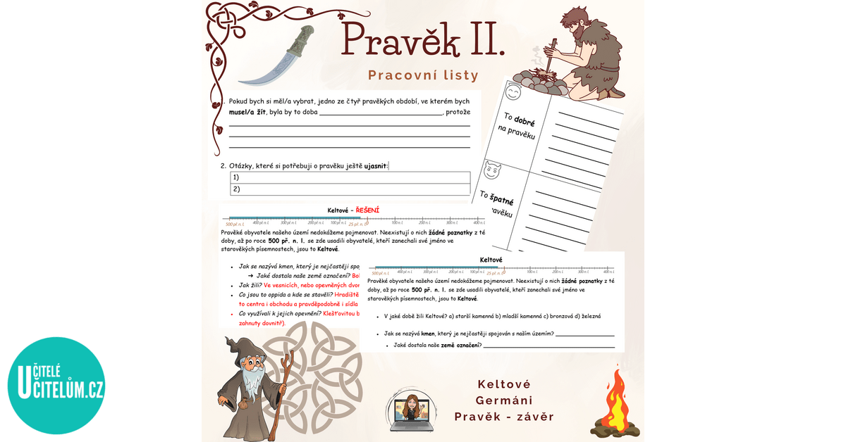 Pravěk II. - Prvouka | UčiteléUčitelům.cz