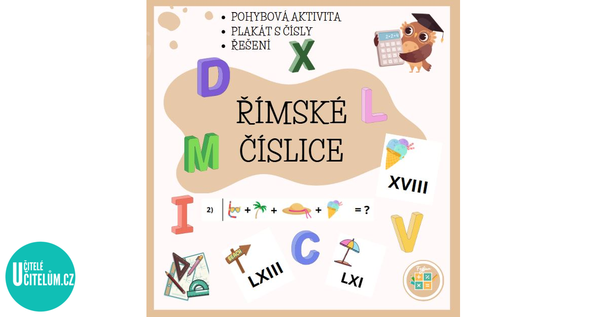 ŘÍMSKÉ ČÍSLICE - Matematika | UčiteléUčitelům.cz