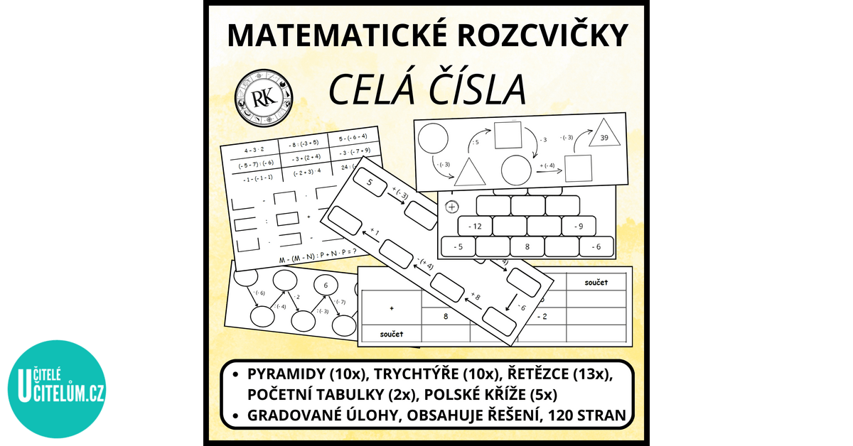 Celá čísla - Rozcvičky - Matematika | UčiteléUčitelům.cz