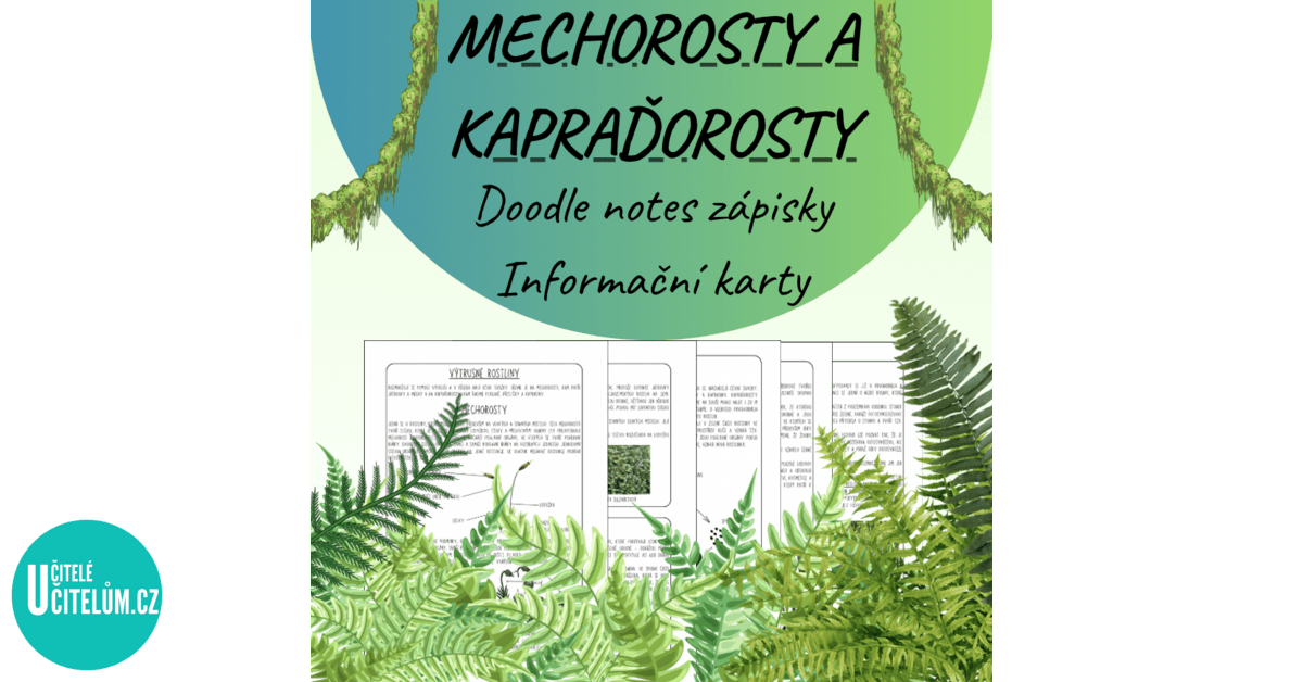Mechorosty a kapraďorosty - informační karty/párové čtení - Biologie ...