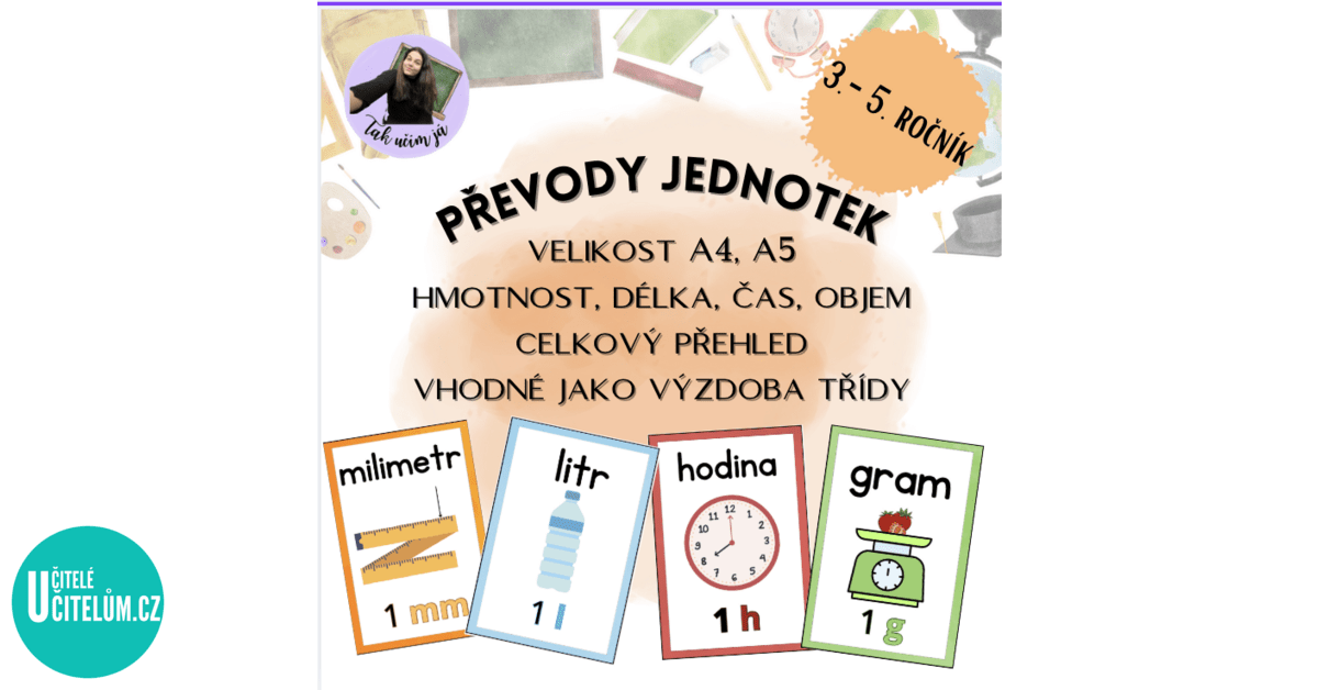 Převody jednotek - Matematika | UčiteléUčitelům.cz