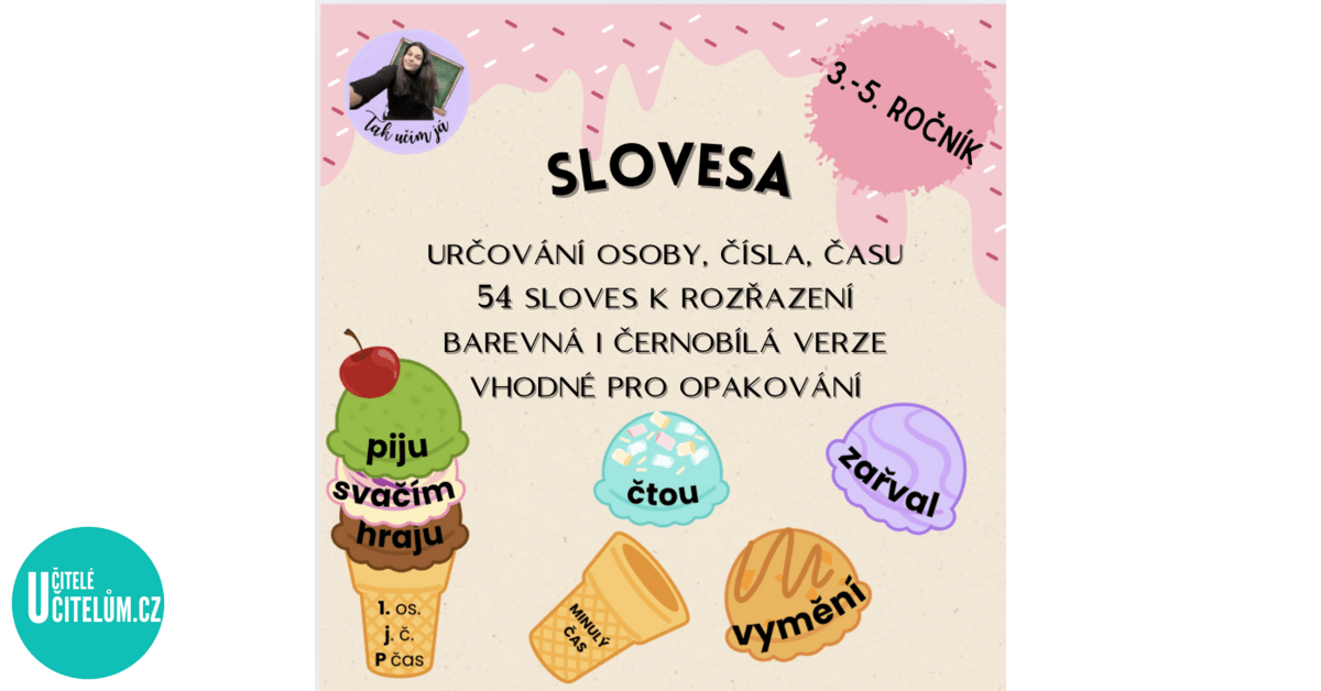 Slovesa - Český jazyk | UčiteléUčitelům.cz