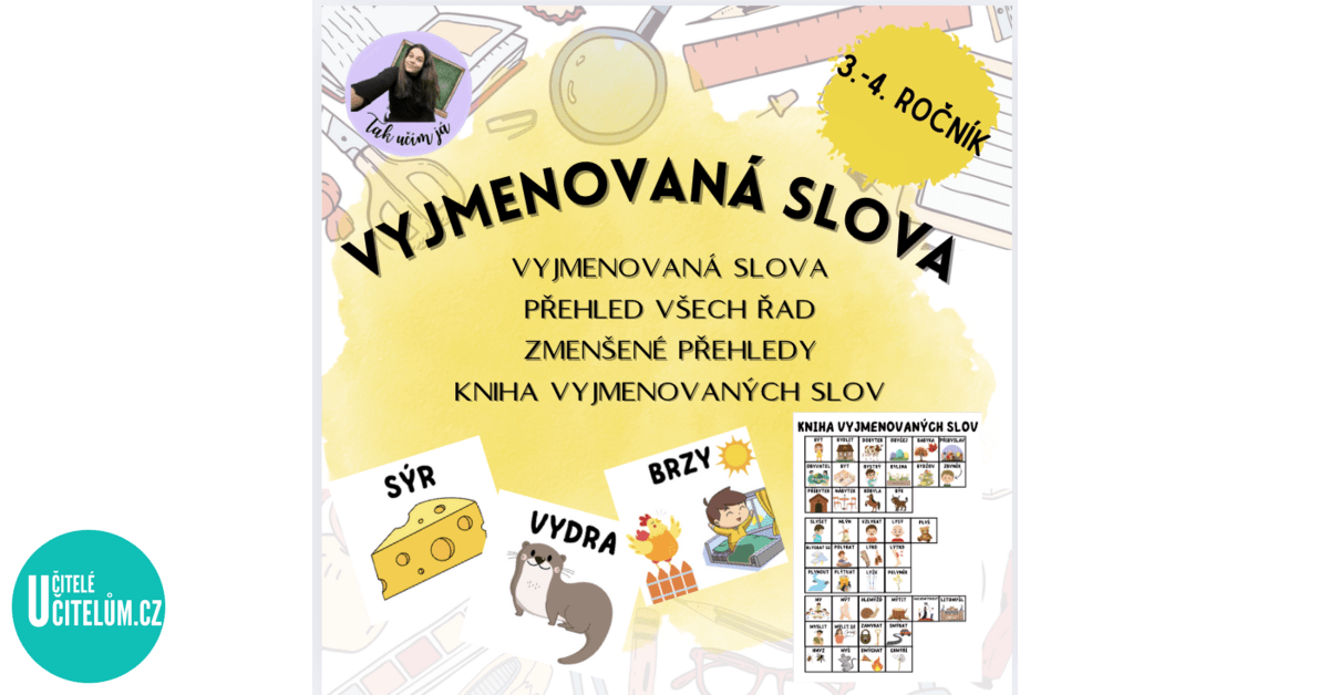 Vyjmenovaná slova - Český jazyk - gramatika | UčiteléUčitelům.cz