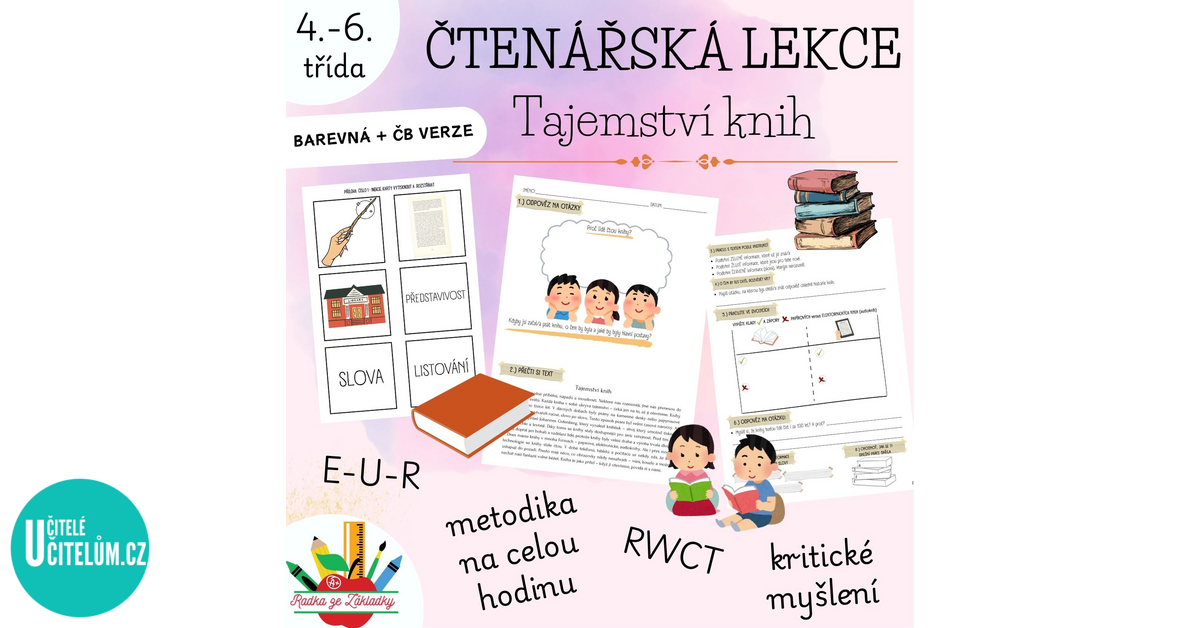 Tajemství knih - čtenářská lekce - Český jazyk - čtení | UčiteléUčitelům.cz