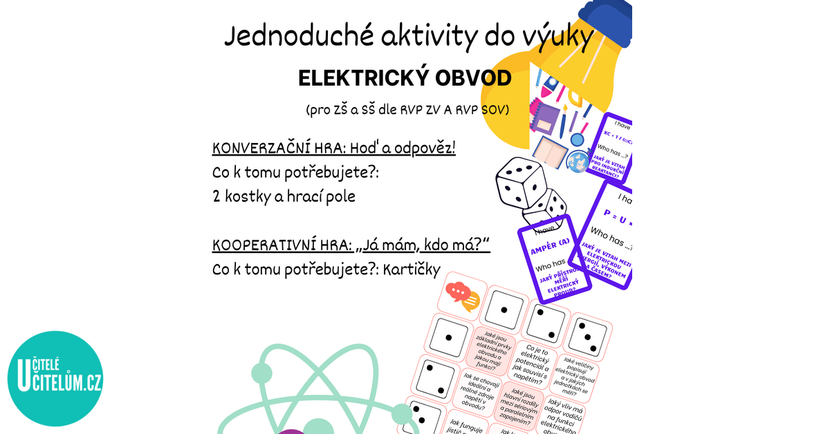 Jednoduché aktivity do výuky - ELEKTRICKÝ OBVOD - Fyzika ...