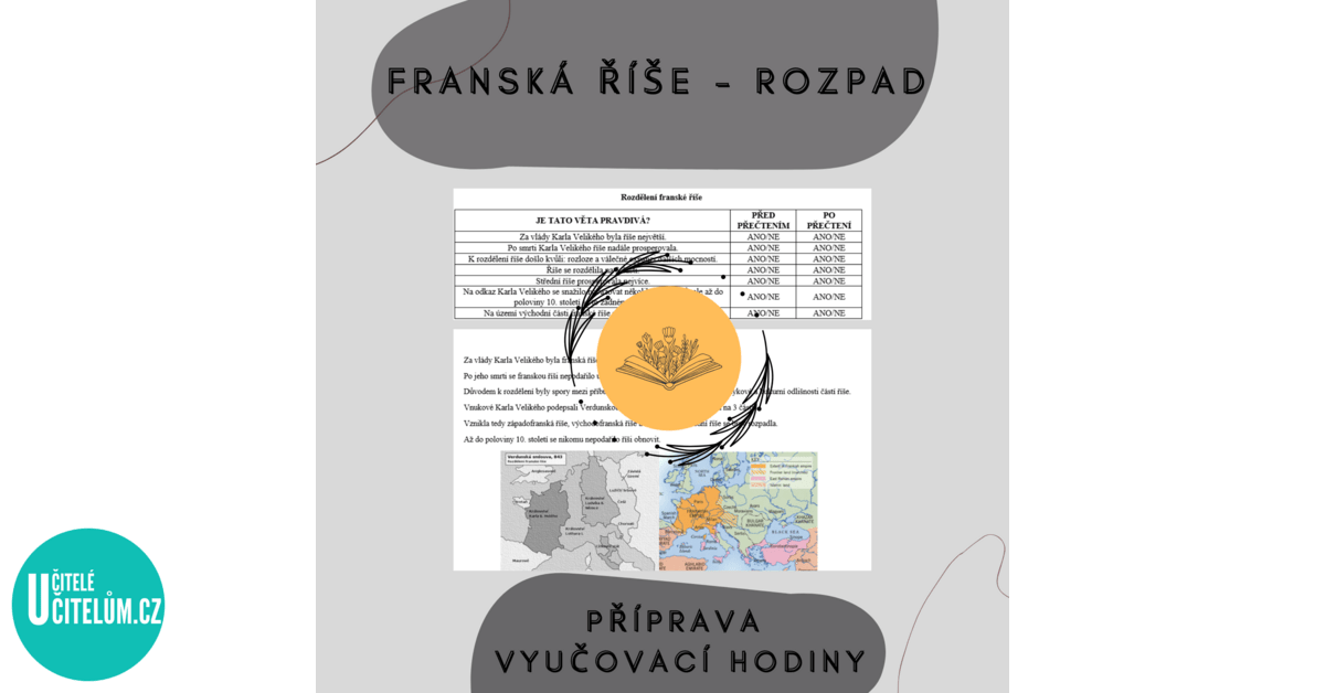 Franská říše - plán hodiny, rozdělení říše - Dějepis | UčiteléUčitelům.cz