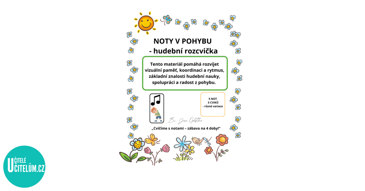 Cvičíme s notami - zábava na 4 doby! - Hudební výchova | UčiteléUčitelům.cz