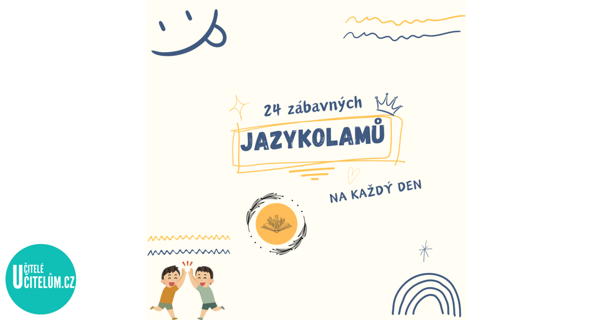 JAZYKOLAMY - 24 zábavných kartiček na každý den - Český jazyk ...