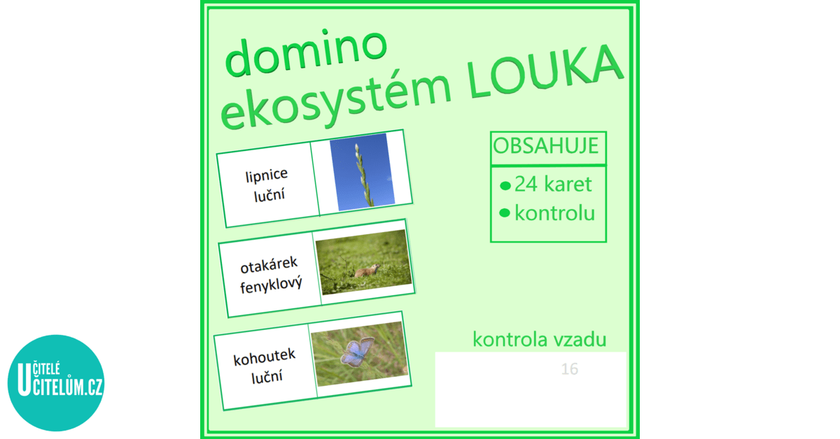 Domino - ekosystém LOUKA - Přírodověda | UčiteléUčitelům.cz