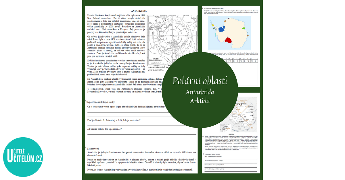 Antarktida a Arktida (polární oblasti) - Zeměpis | UčiteléUčitelům.cz