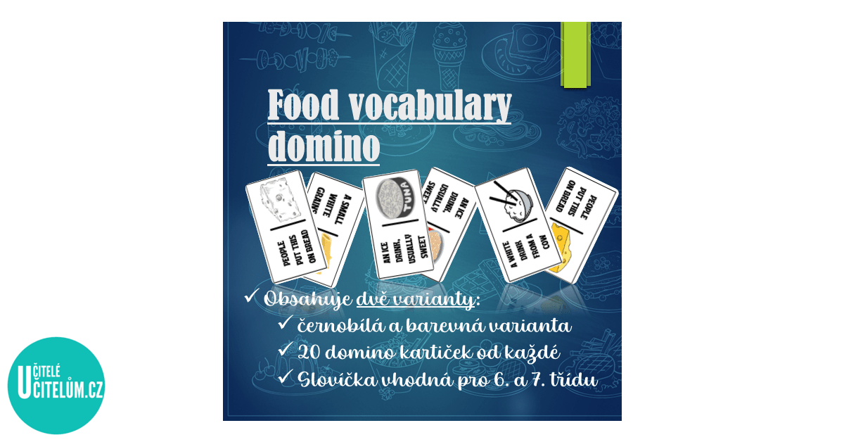 Food vocabulary - domino - Anglický jazyk | UčiteléUčitelům.cz
