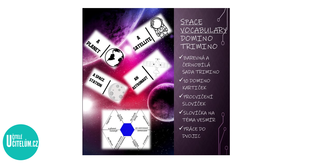 Space vocabulary - domino a trimino (vesmír) - Anglický jazyk ...