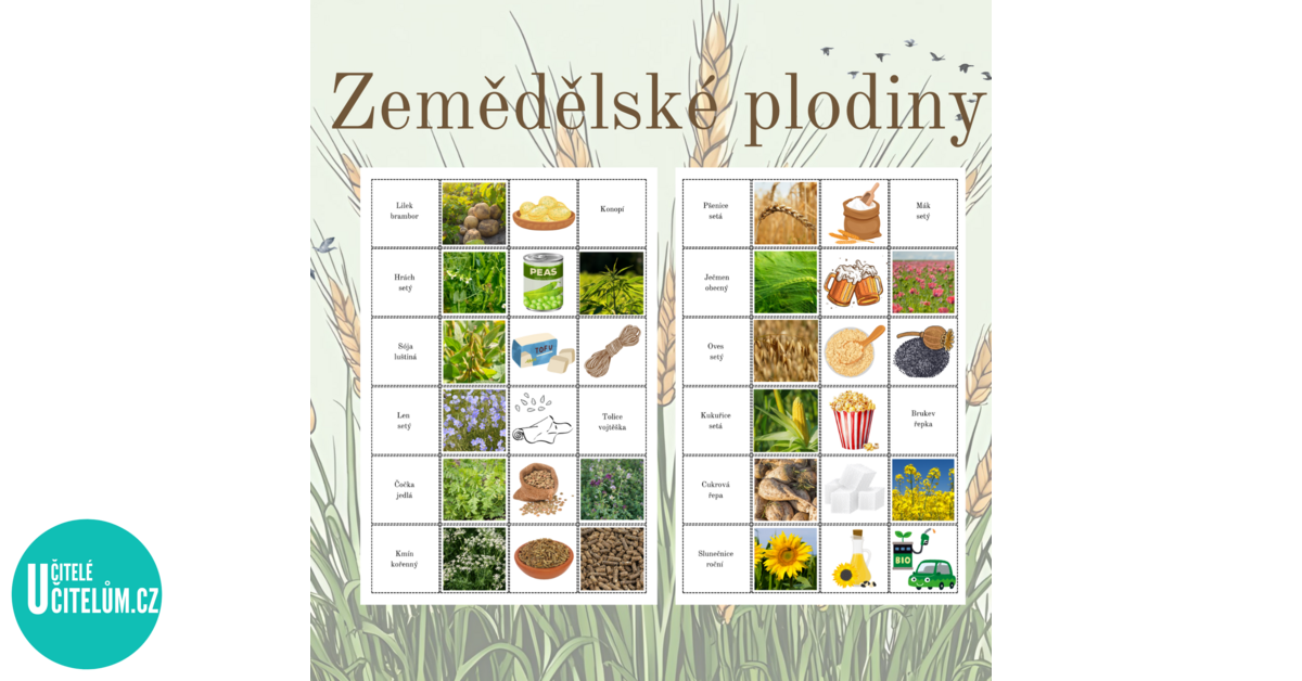 Tripexeso: Zemědělské plodiny - Přírodověda | UčiteléUčitelům.cz