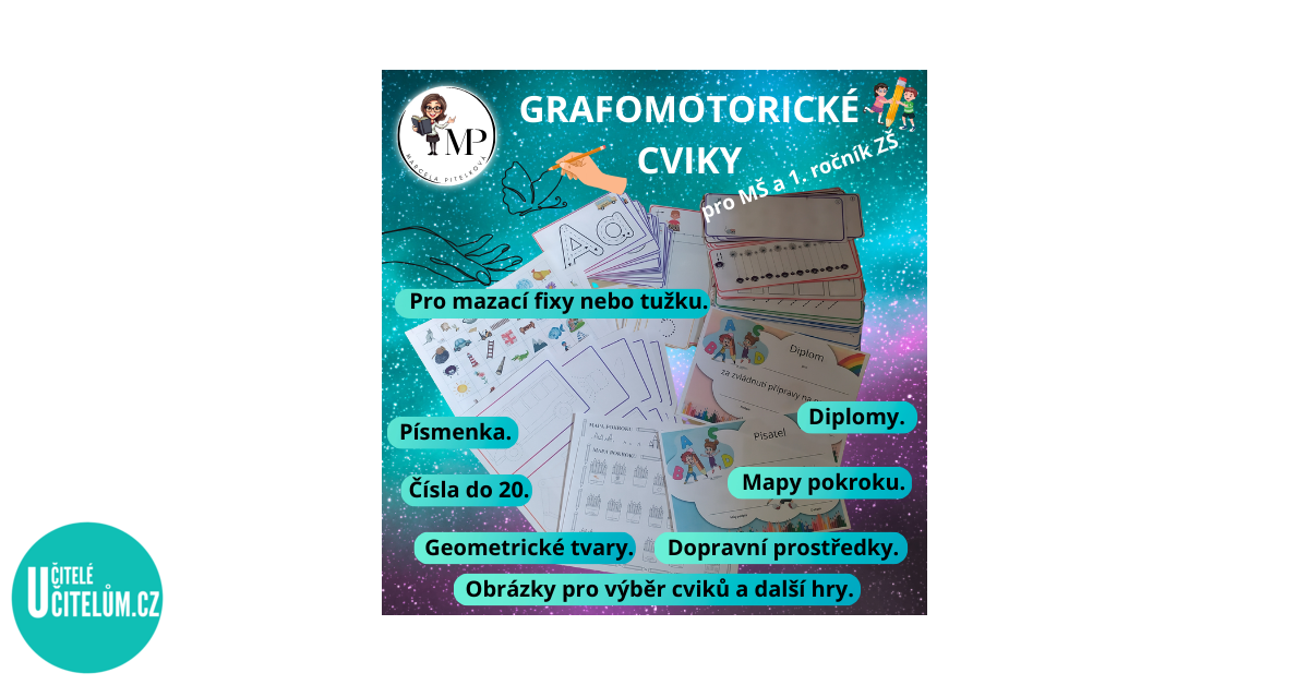 Grafomotorické cviky 1. - Český jazyk - psaní | UčiteléUčitelům.cz
