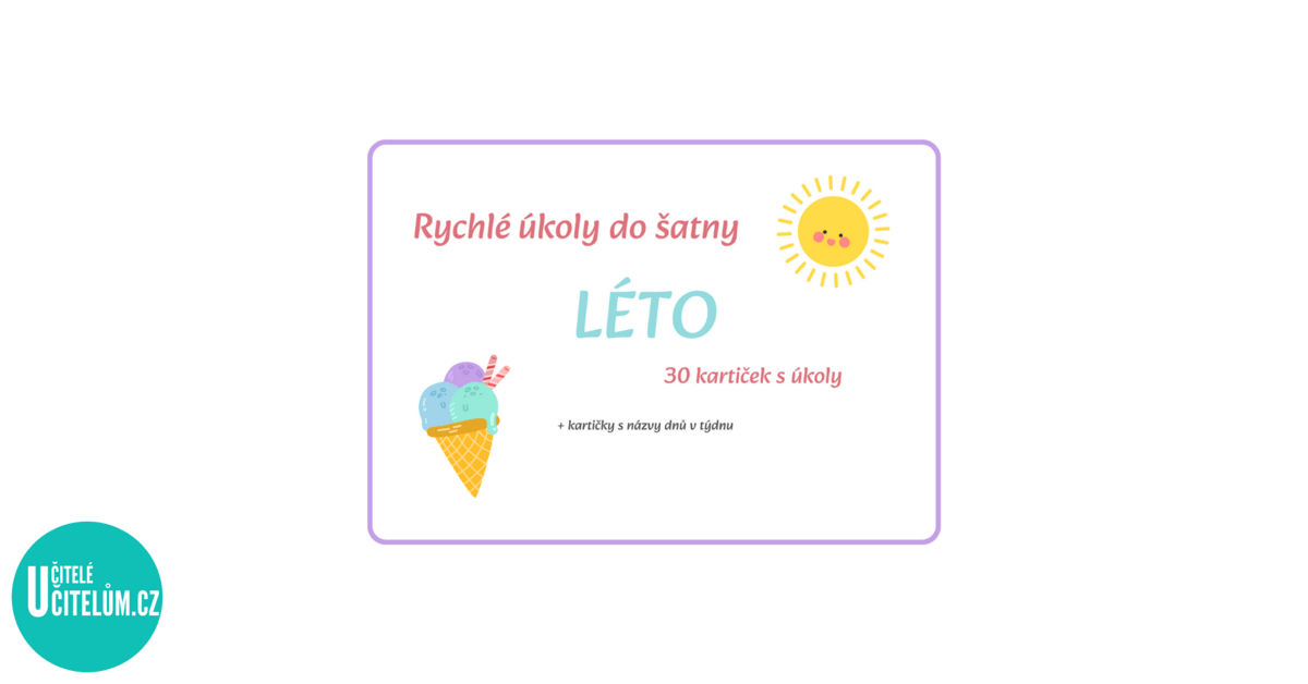 Úkoly do šatny - LÉTO - Nezařazené k předmětu | UčiteléUčitelům.cz
