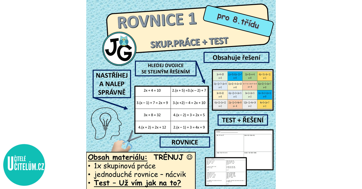 Rovnice 1 - Matematika | UčiteléUčitelům.cz