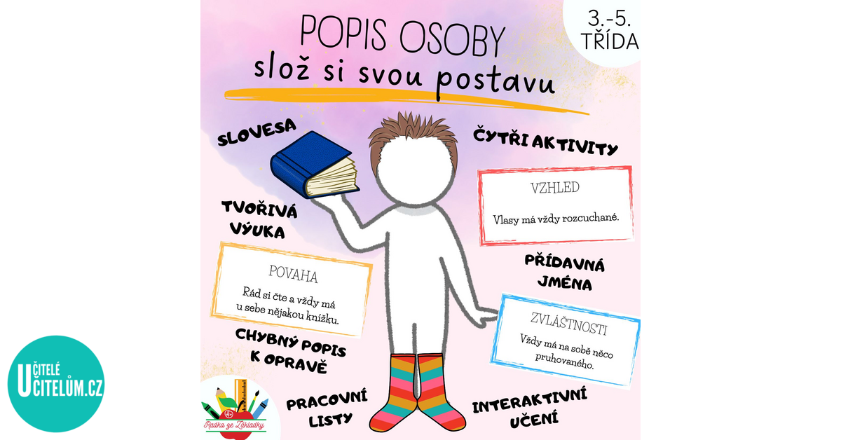 POPIS OSOBY - Slož si svou postavu - Český jazyk | UčiteléUčitelům.cz