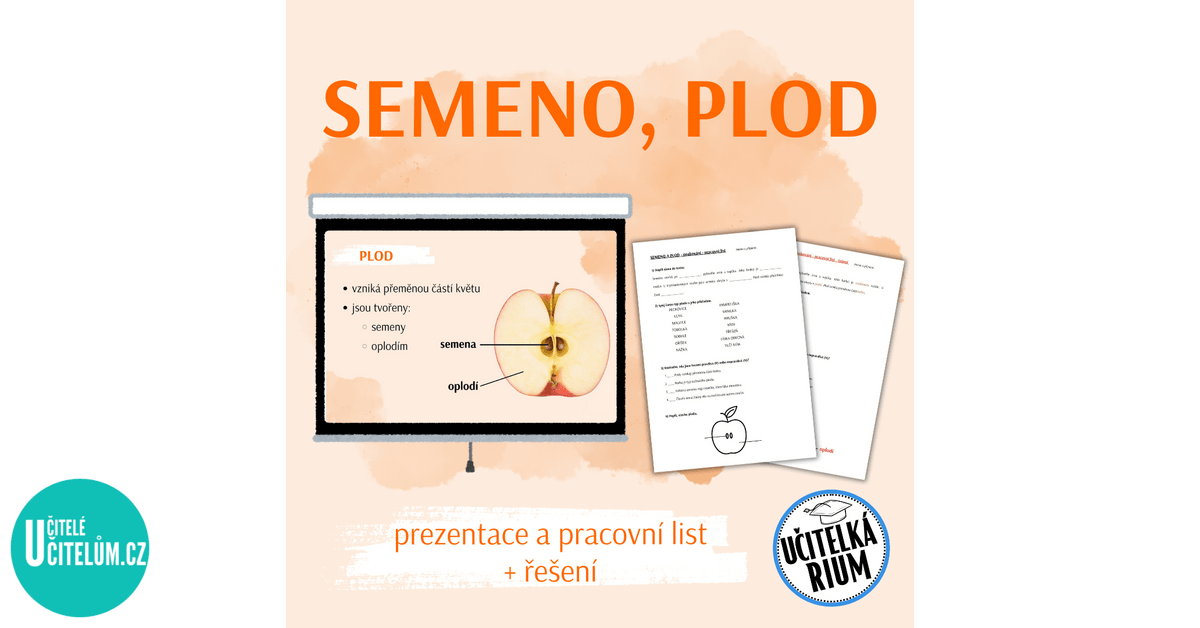 SEMENO a PLOD - prezentace a pracovní list - Biologie | UčiteléUčitelům.cz
