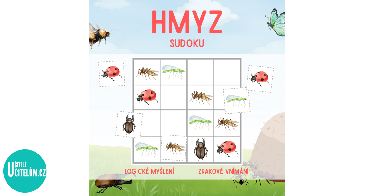 HMYZ - sudoku - Přírodověda | UčiteléUčitelům.cz