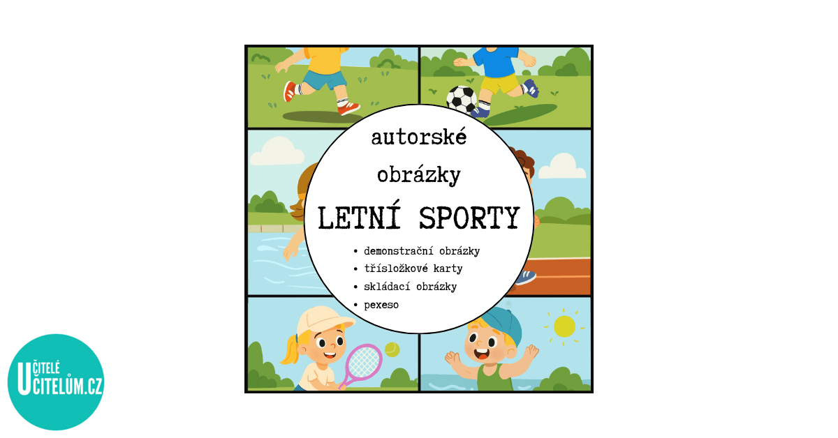 Letní sporty - autorské obrázky a aktivit k nim - Prvouka ...