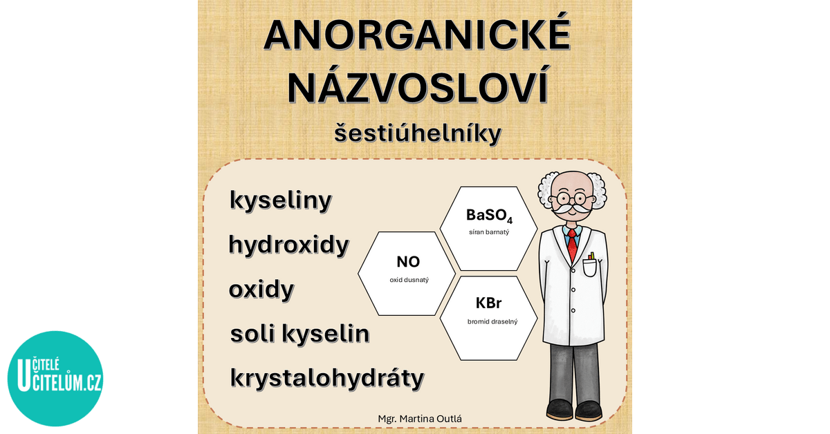 Anorganické názvosloví - šestiúhelníky - Chemie | UčiteléUčitelům.cz