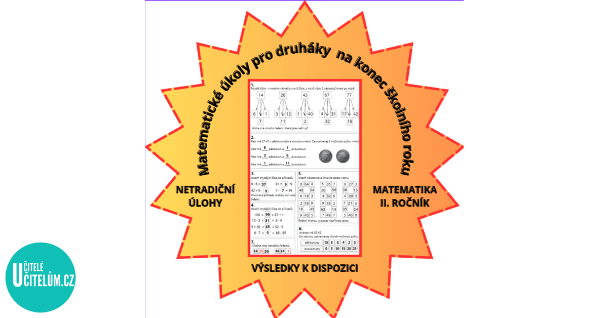 Matematika opakování s nevšedními úkoly pro druháky na konec školního ...