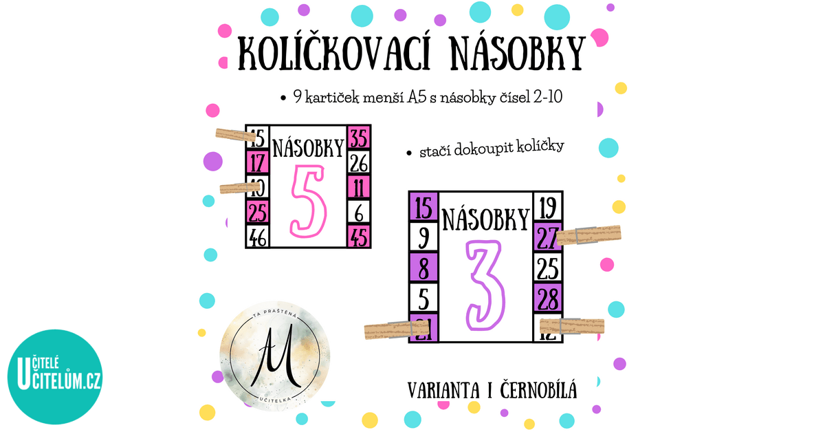 Kolíčkovací násobky - Matematika | UčiteléUčitelům.cz