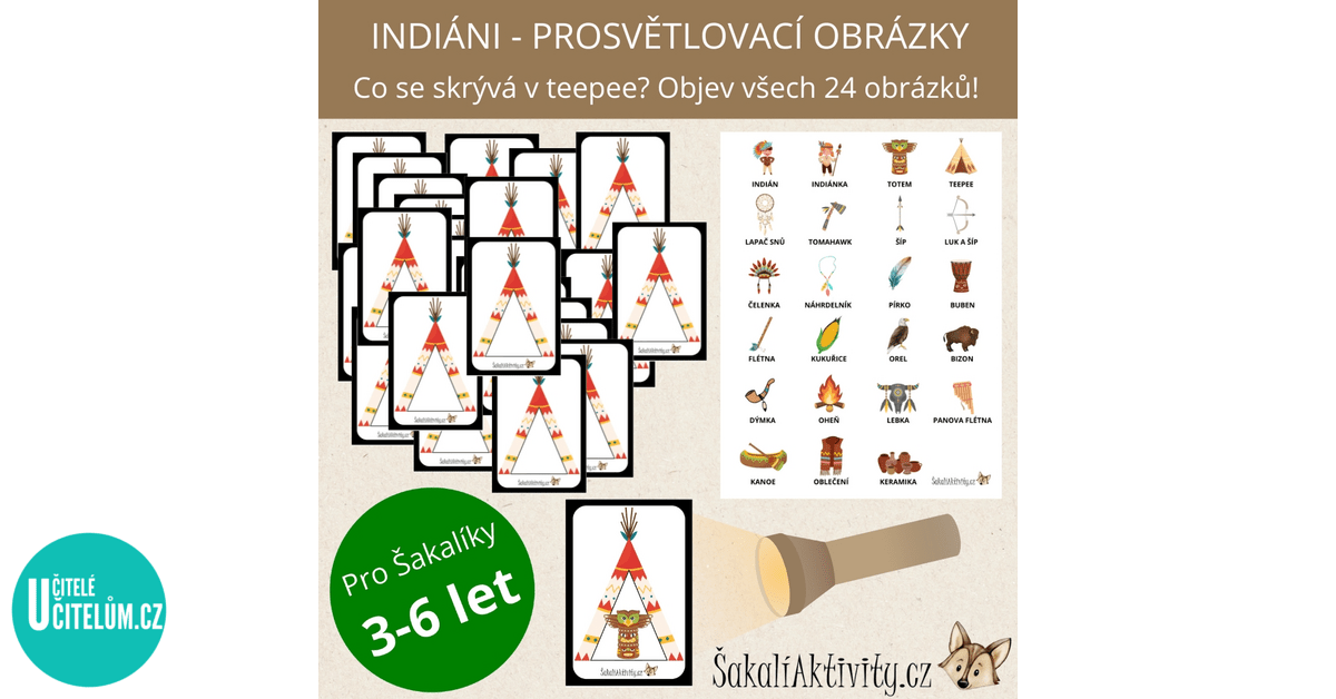 PROSVĚTLOVACÍ OBRÁZKY - Indiáni - Občanská výchova | UčiteléUčitelům.cz
