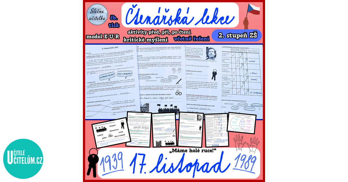 17. LISTOPAD 1939/1989 (Den boje za svobodu a demokracii) - čtenářská ...
