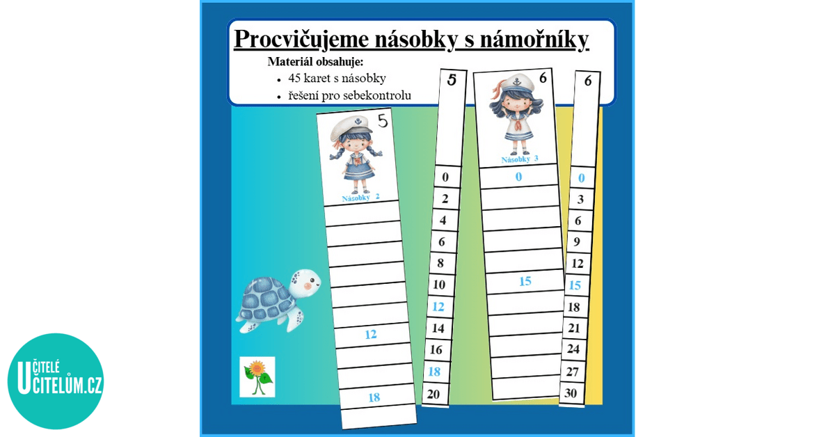 Procvičujeme násobky s námořníky - Matematika | UčiteléUčitelům.cz