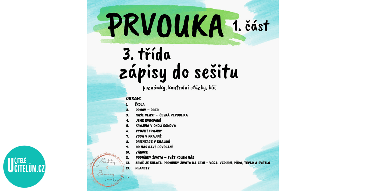 Prvouka 3 - 1. část - Prvouka | UčiteléUčitelům.cz