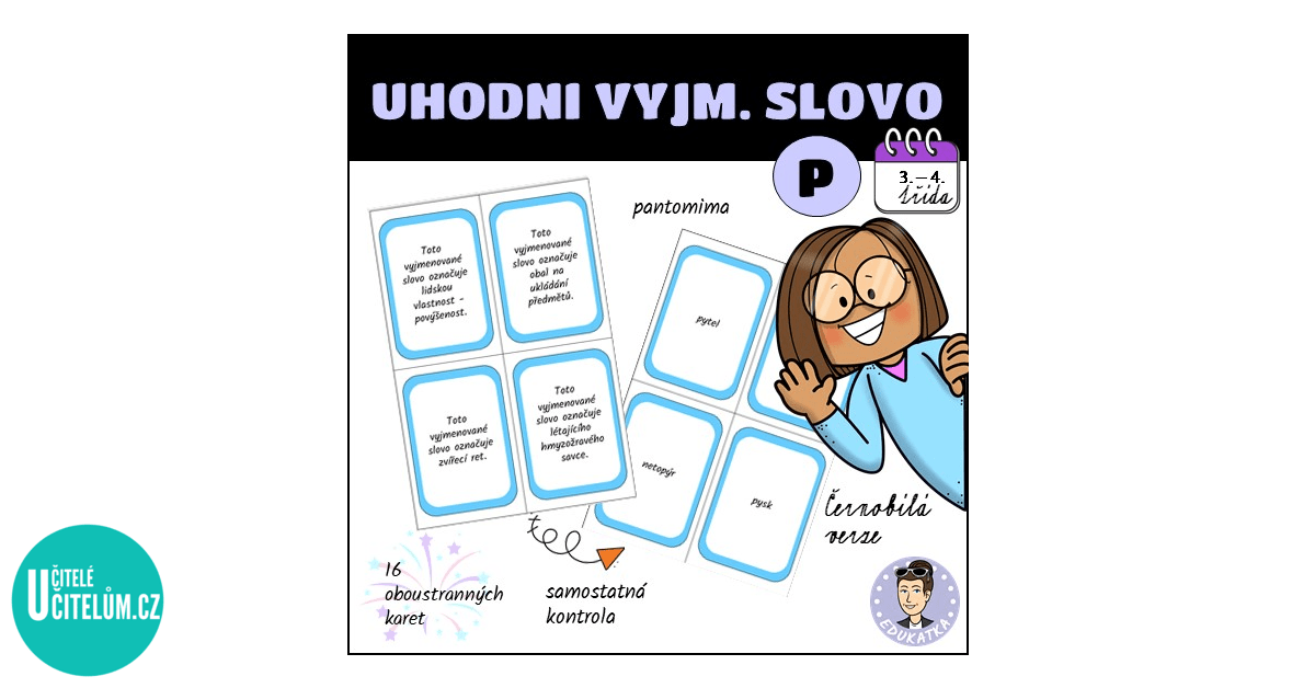 Uhodni vyjmenované slovo po P - Český jazyk | UčiteléUčitelům.cz