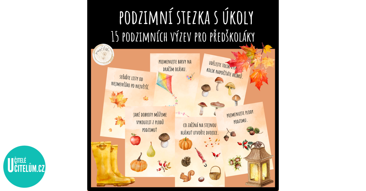 Podzimní stezka s úkoly – 15 podzimních výzev pro předškoláky ...