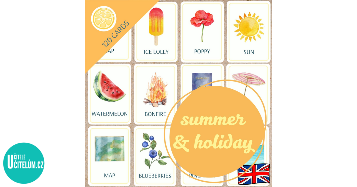 SUMMER AND HOLIDAY | English flashcards | anglické obrázkové karty ...