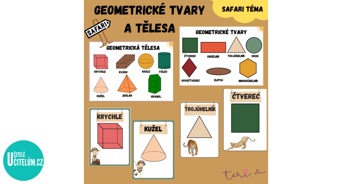 Geometrické tvary a tělesa - téma SAFARI - Matematika | UčiteléUčitelům.cz