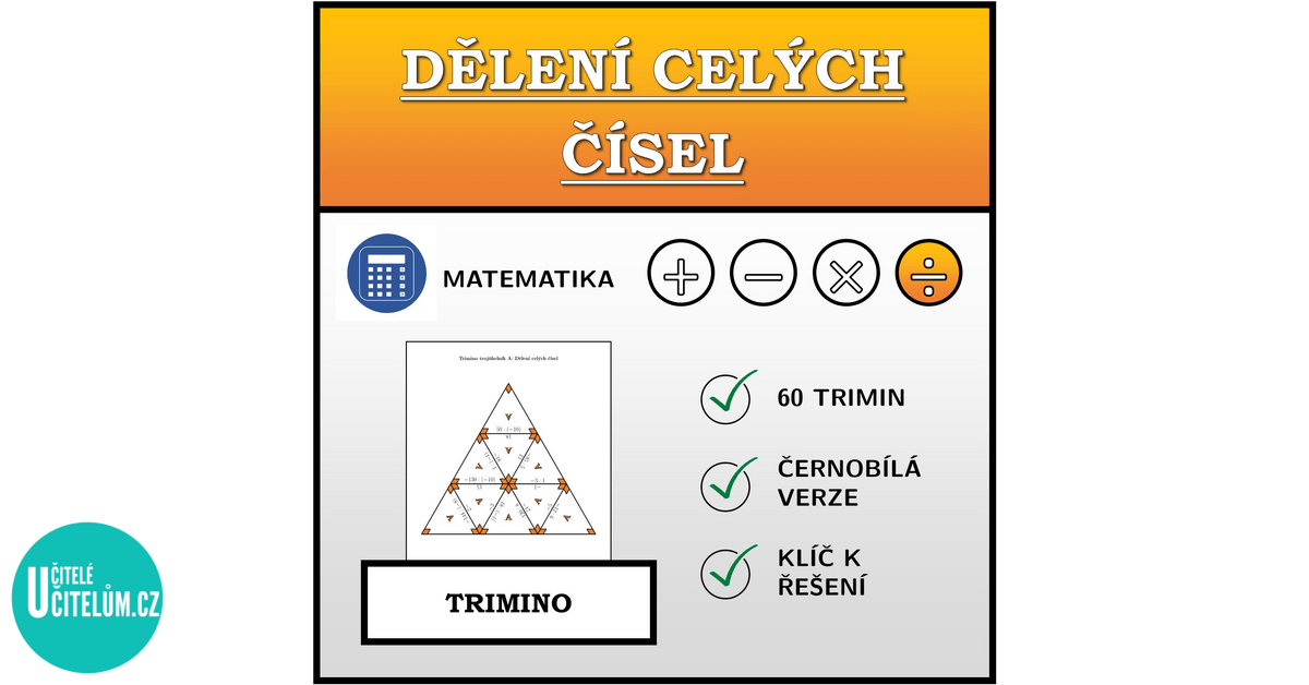 Trimino - Dělení celých čísel | matematika - Matematika ...