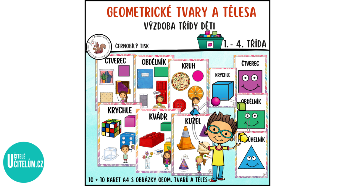 Geometrické tvary a tělesa děti - Matematika - geometrie ...