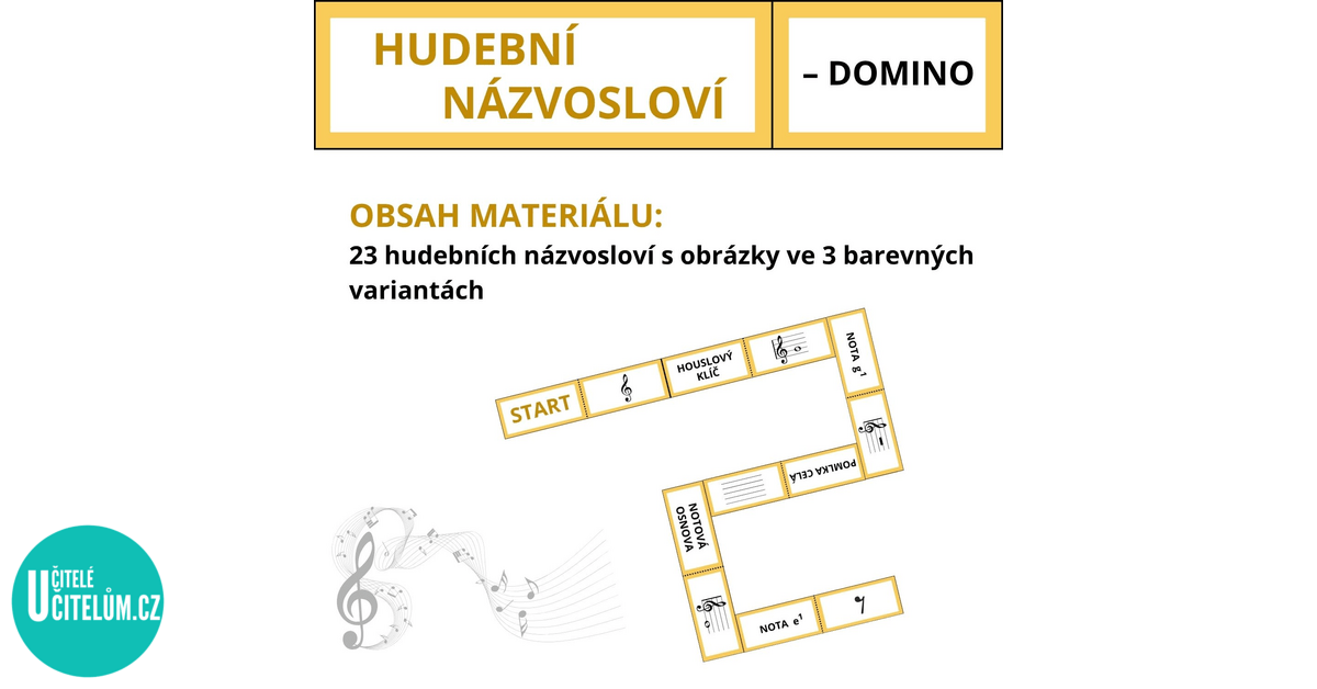 HUDEBNÍ NÁZVOSLOVÍ - domino - Hudební výchova | UčiteléUčitelům.cz