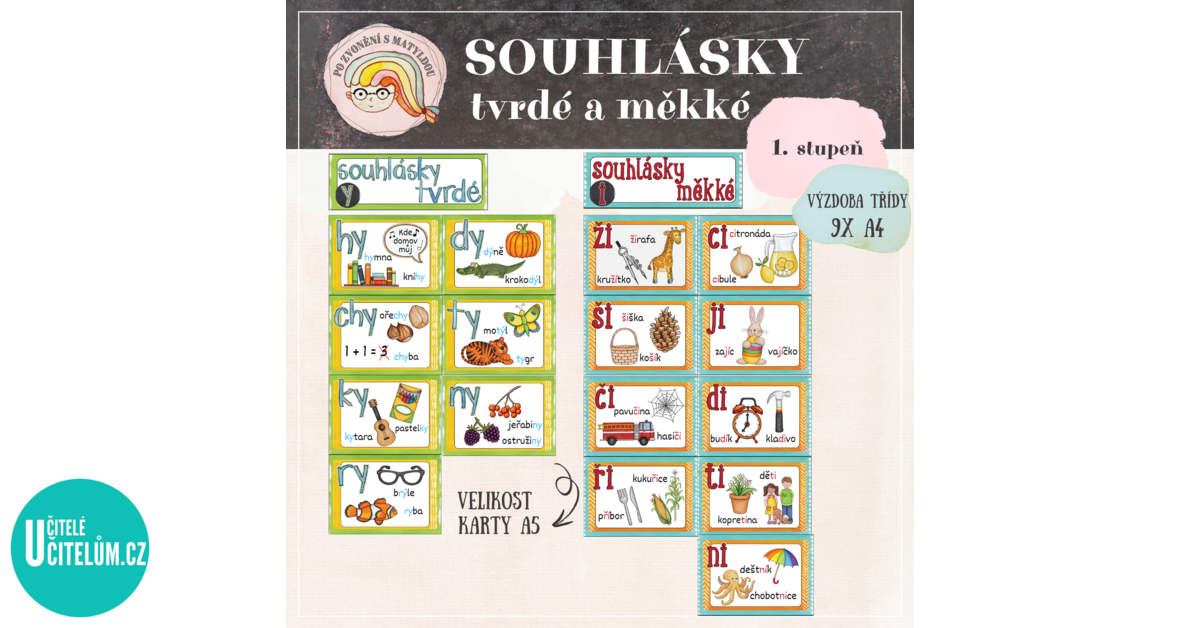Souhlásky tvrdé a měkké - Český jazyk | UčiteléUčitelům.cz