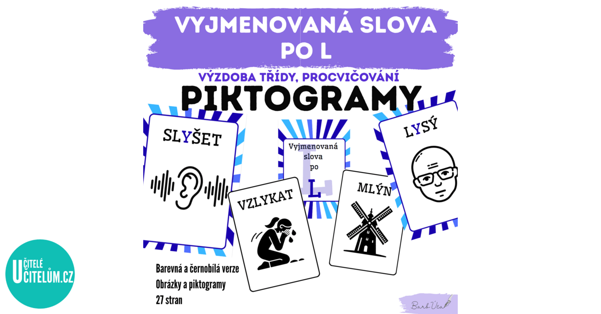 PIKTOGRAMY - Vyjmenovaná slova po L - Český jazyk | UčiteléUčitelům.cz