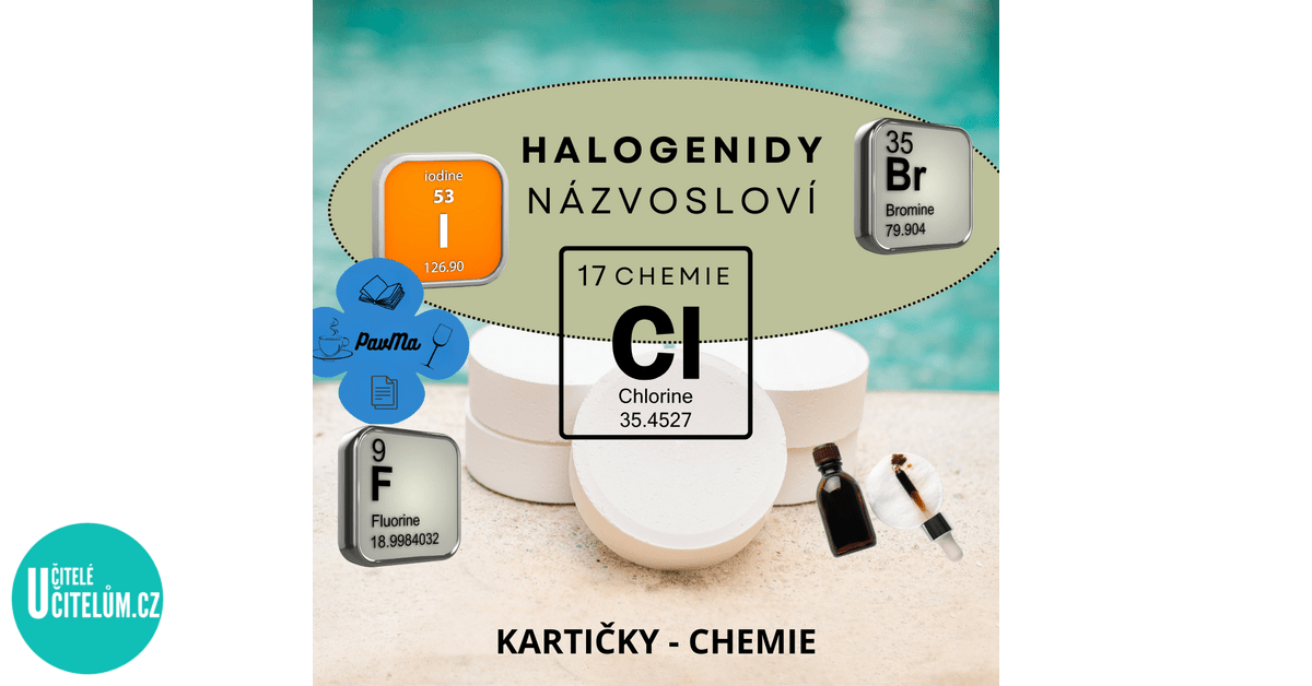 CHEMIE: Halogenidy - testujeme a opakujeme (názvosloví) - Chemie ...