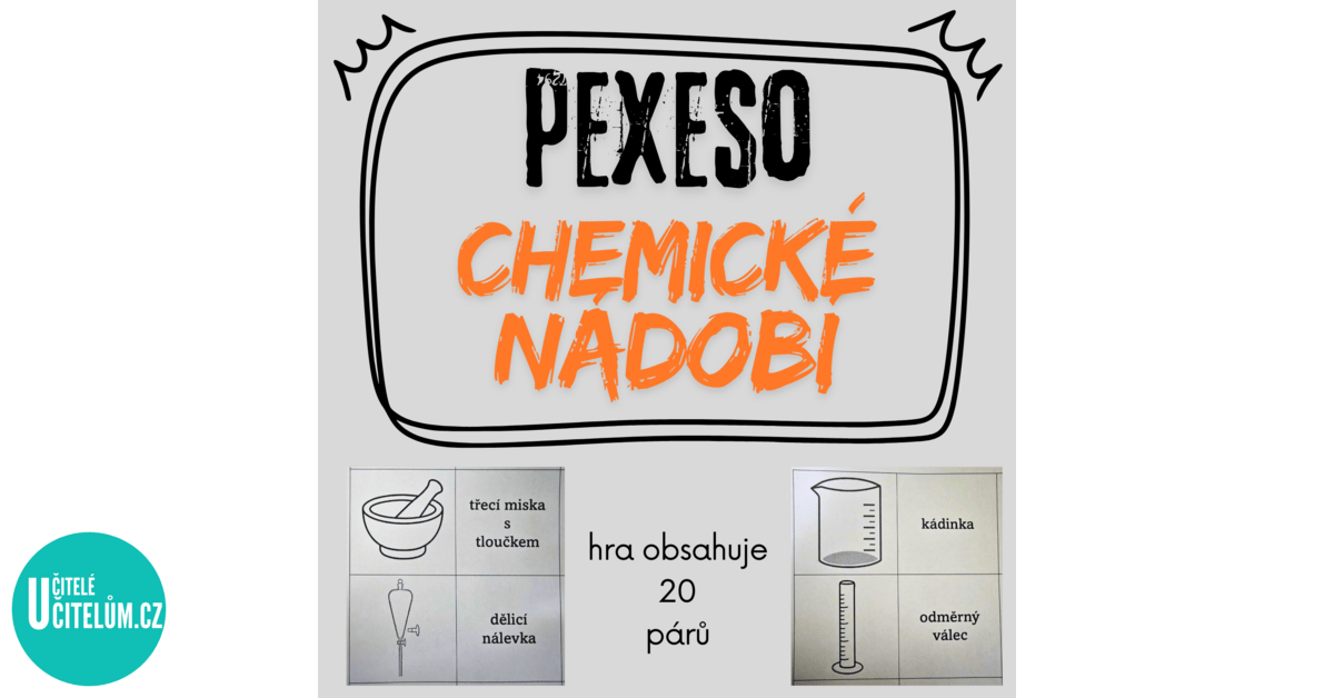 Pexeso - laboratorní nádobí a pomůcky - Chemie | UčiteléUčitelům.cz