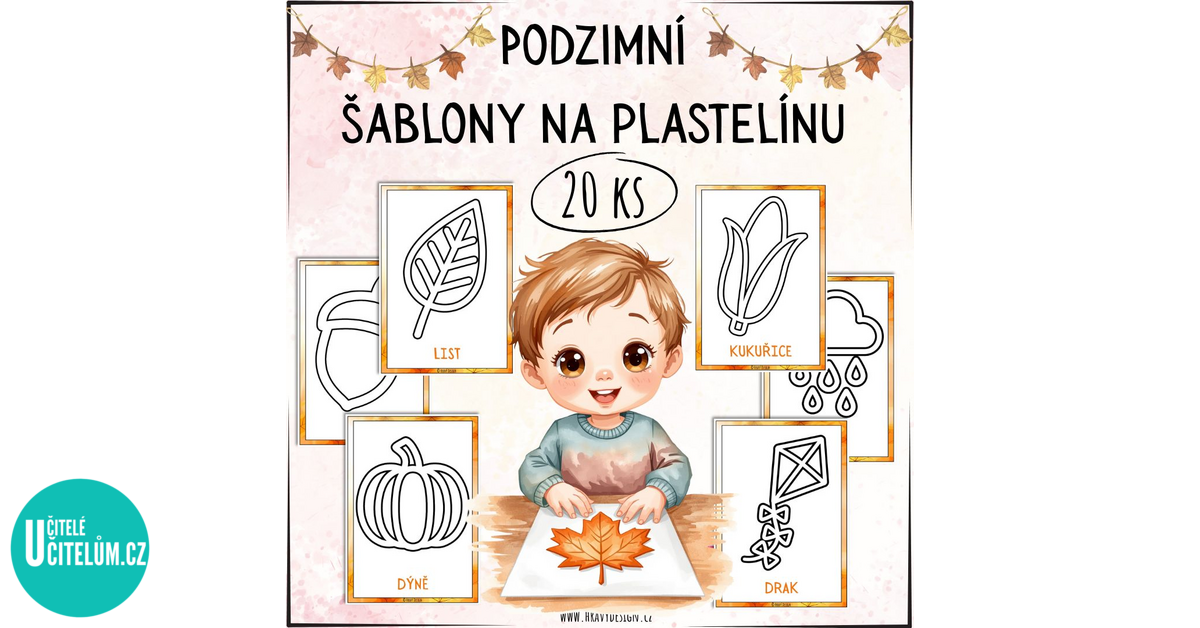 Podzimní šablony na plastelínu - Nezařazené k předmětu | UčiteléUčitelům.cz