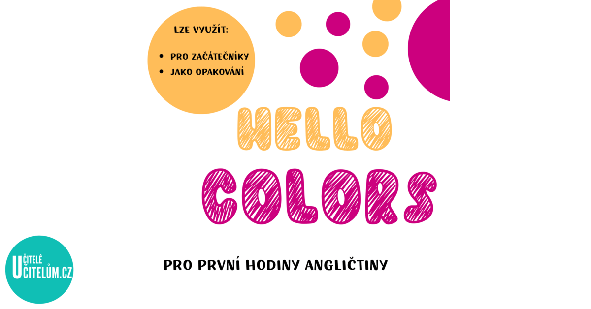 ANGLICKÉ BARVY - Anglický jazyk | UčiteléUčitelům.cz