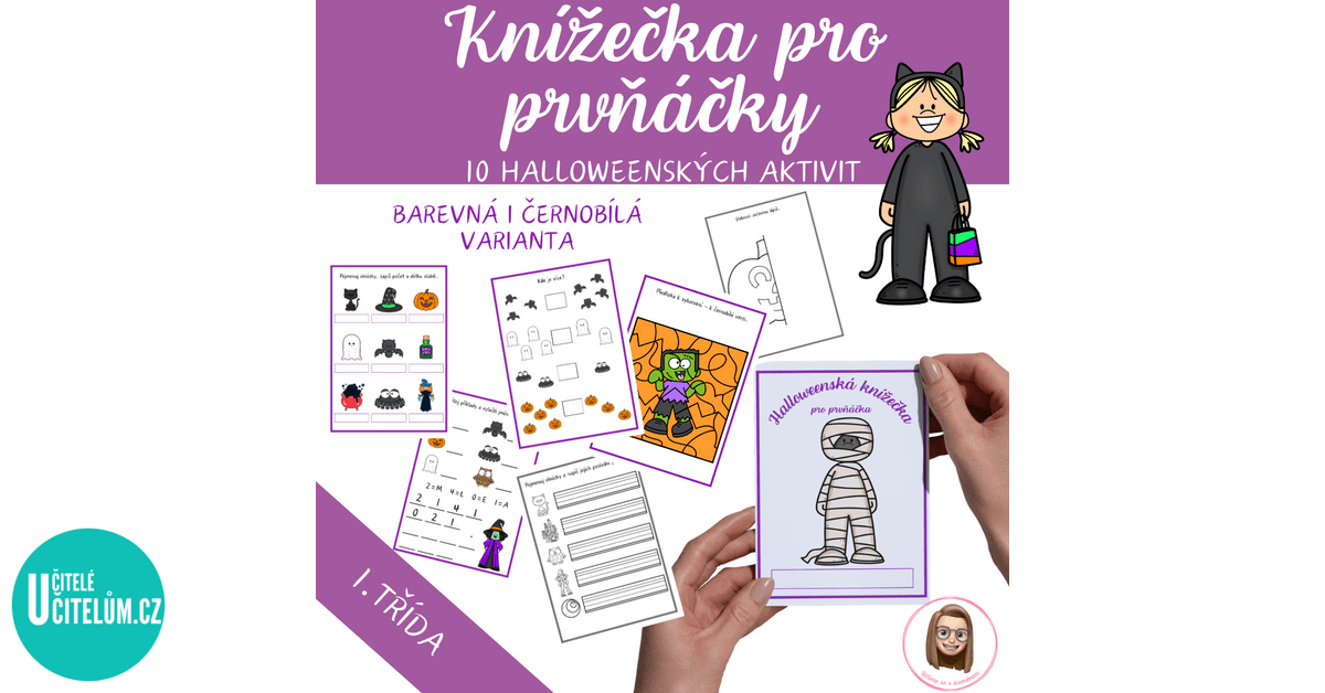 Halloweenská knížečka pro prvňáčky - Český jazyk | UčiteléUčitelům.cz