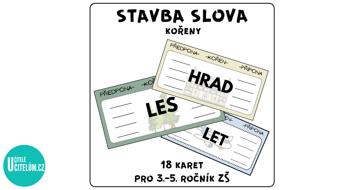 Stavba slova - kořeny - Český jazyk | UčiteléUčitelům.cz